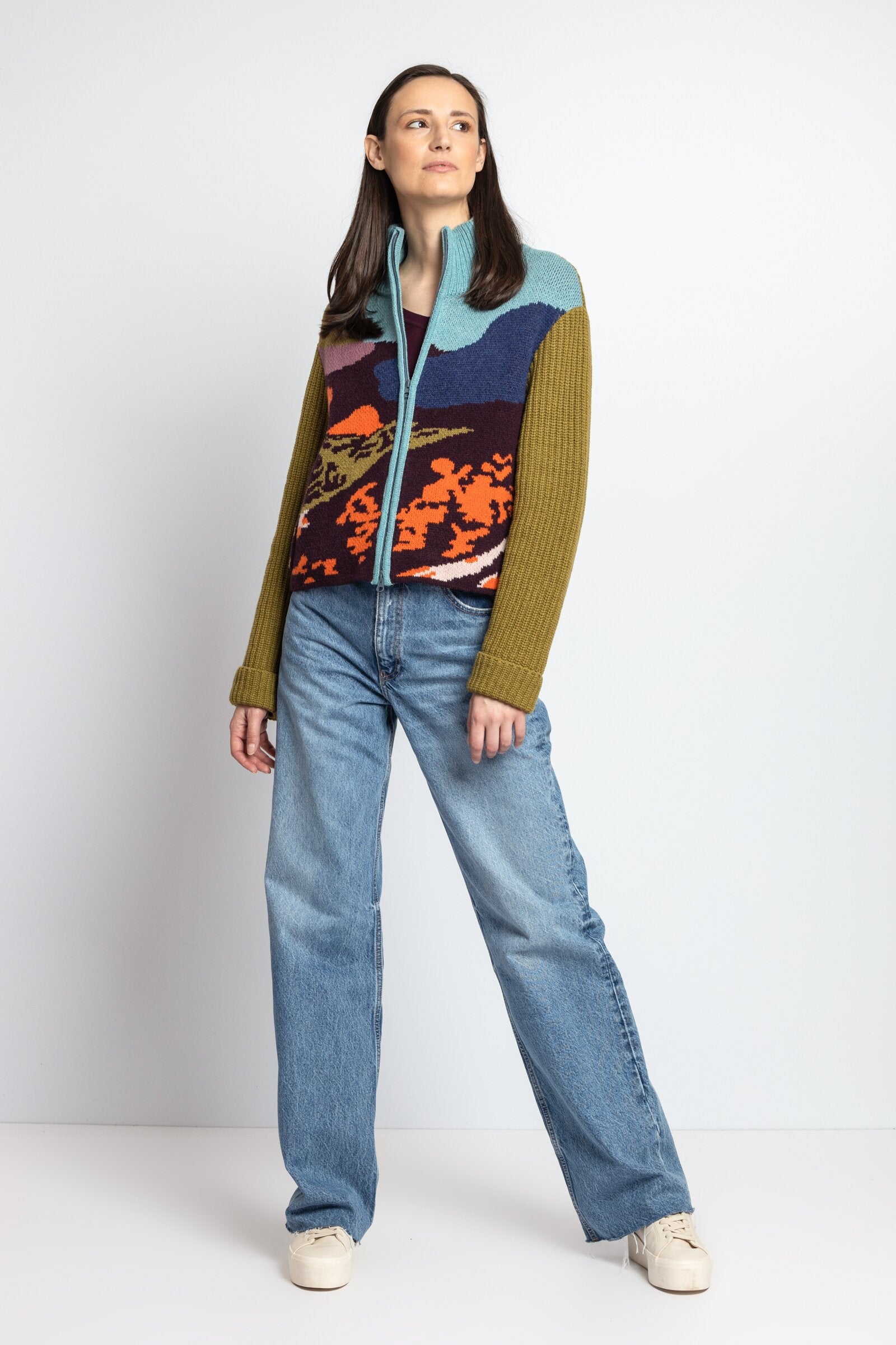 Ivko | Jacquard Jacket, Landscape Pattern | Women's – Confluence ...