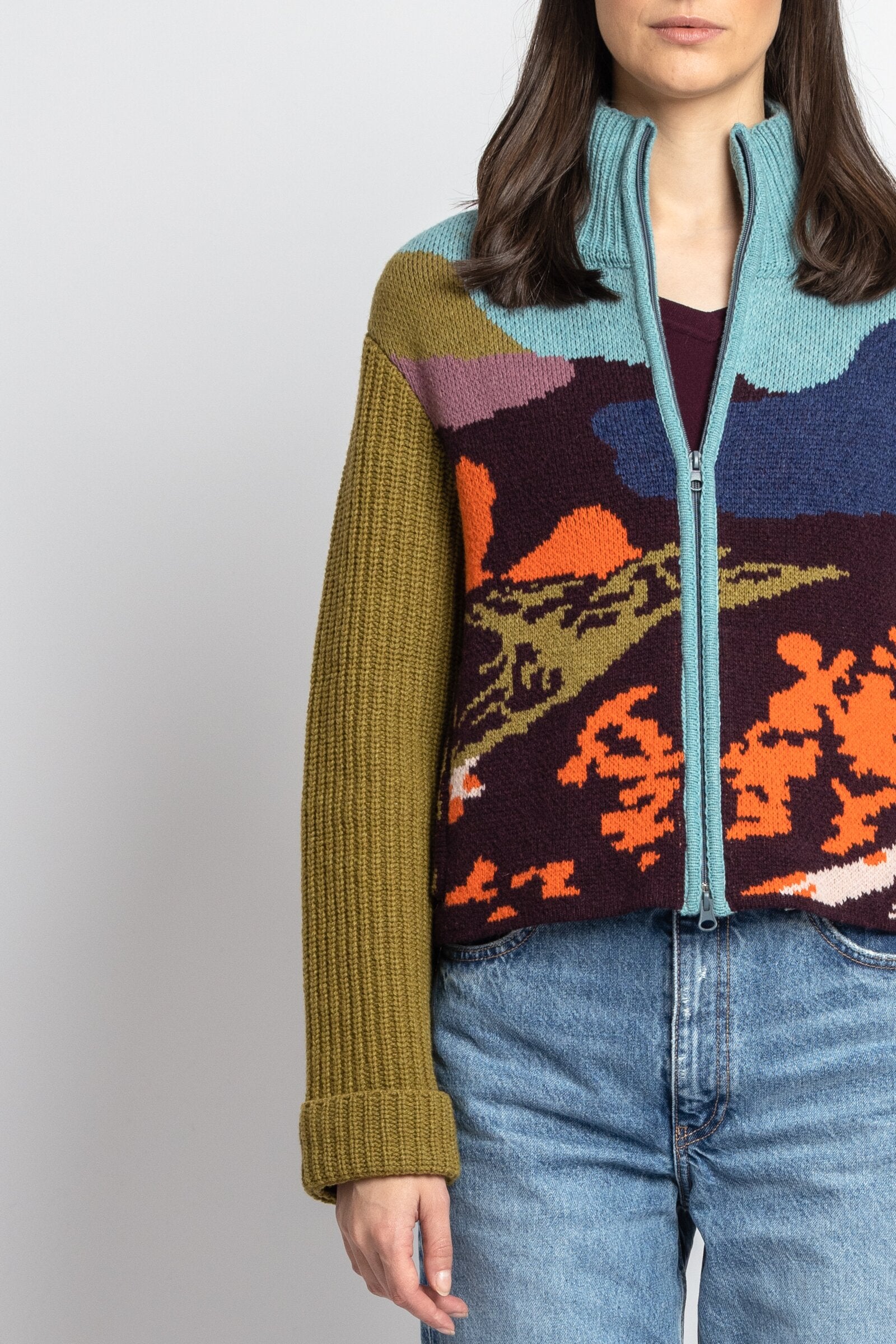 Ivko | Jacquard Jacket, Landscape Pattern | Women's – Confluence ...